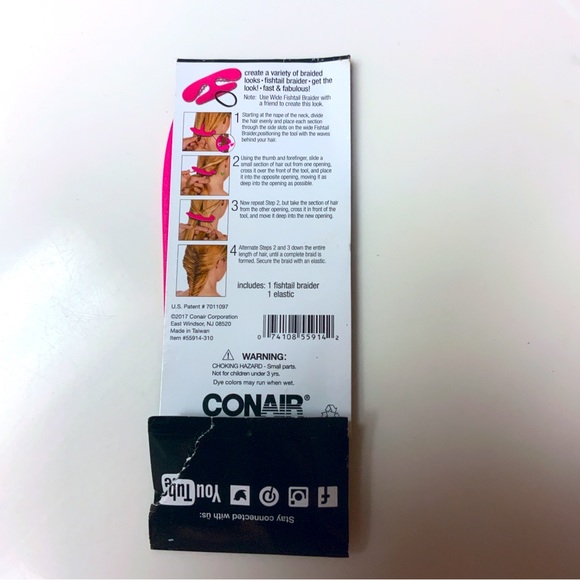 Conair | Hair | 23 Conair Fishtail Braider Hair Tool Create Variety ...